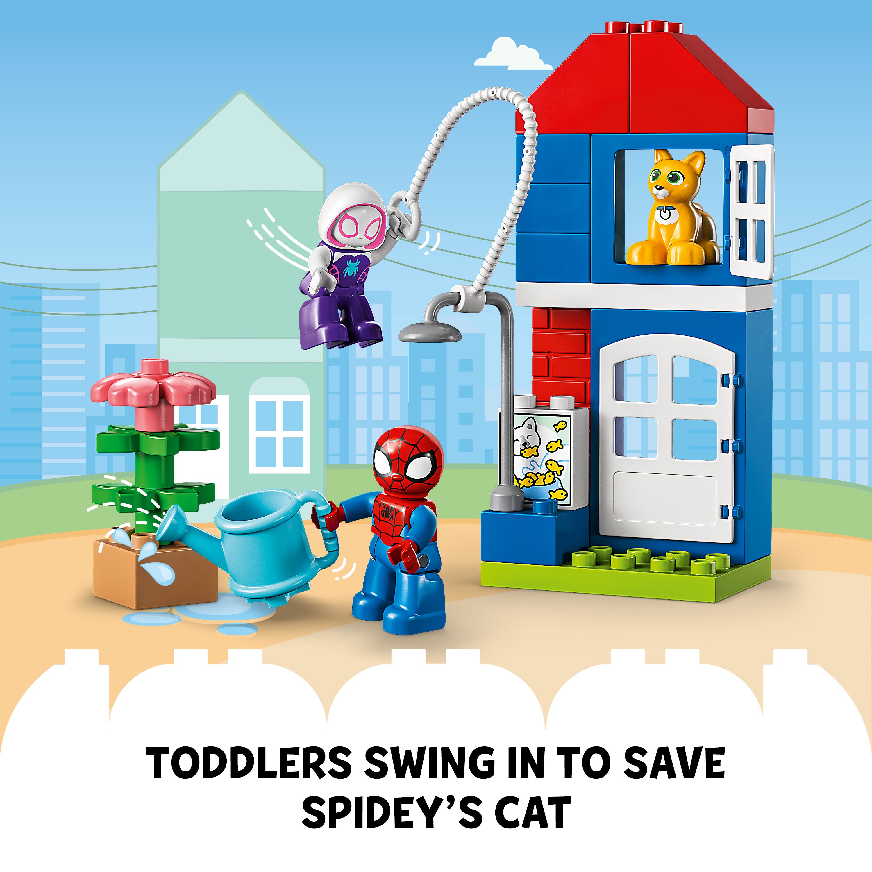 Lego spider man house store